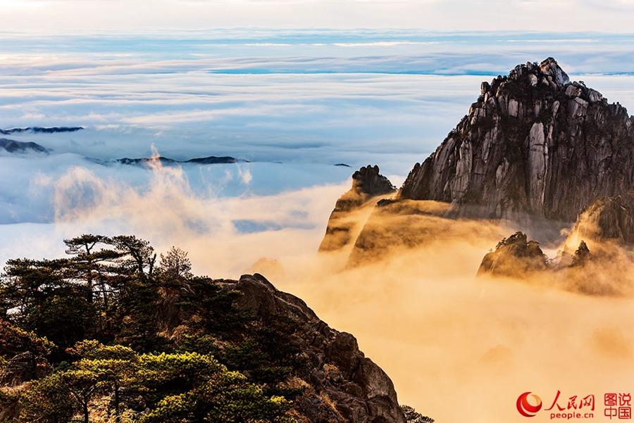 Sea of clouds in Huangshan(1/9)