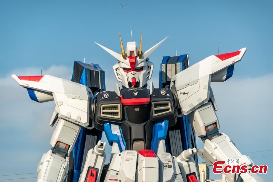 Life size Freedom Gundam Statue Unveiled In Shanghai China Minutes