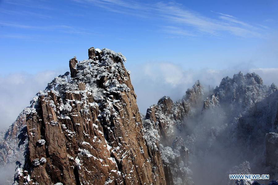 Scenery on snow-covered Huangshan Mountain in E China's Anhui (5/7) - Headlines, features, photo ...