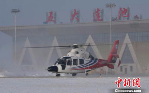 AC312E helicopter completes another plateau test in NE China