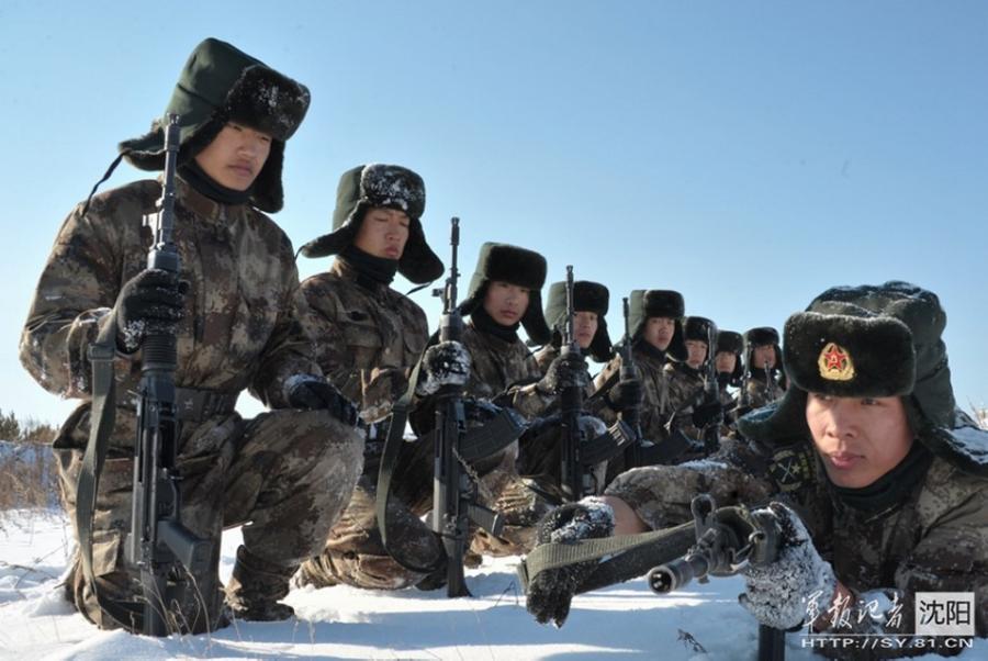 Frontier guards trained under freezing weather(3/5) - Headlines ...