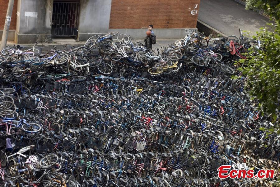 'Bicycle graveyard' seen in Hunan university (5/6) - Headlines ...