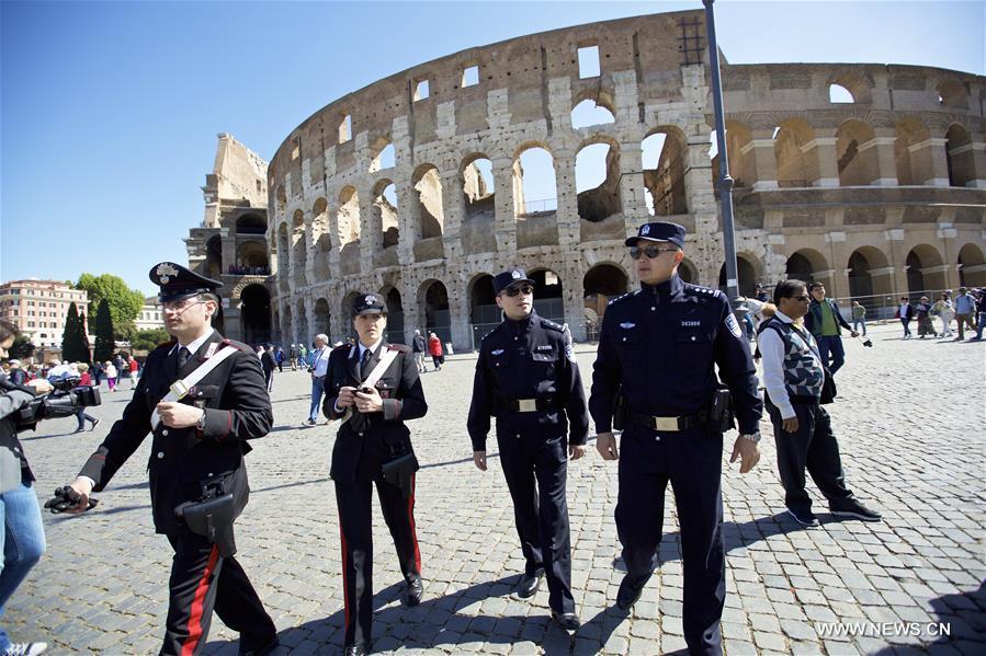 Sino-Italian police patrols launched in Italy(2/7)