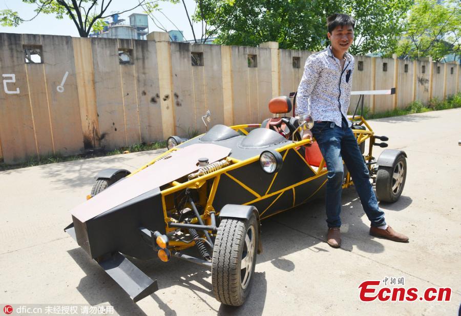 Mechanic's homemade vehicle runs up to 145 km/h(2/3)