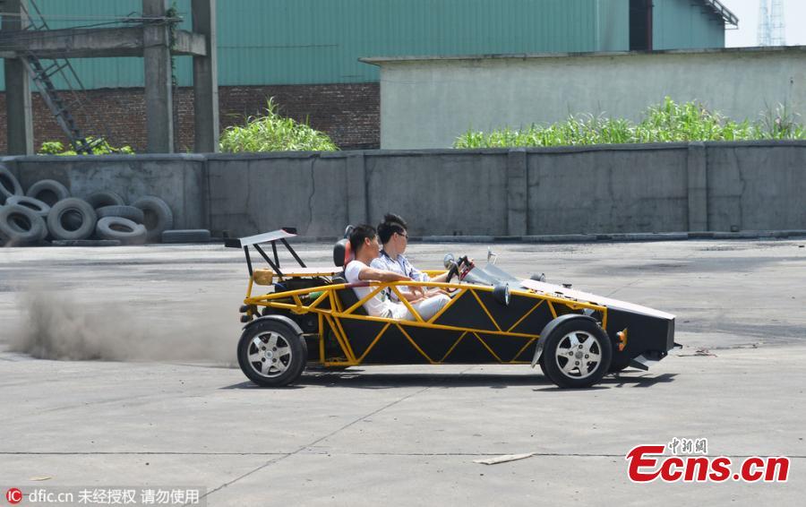 Mechanic's homemade vehicle runs up to 145 km/h(2/3)