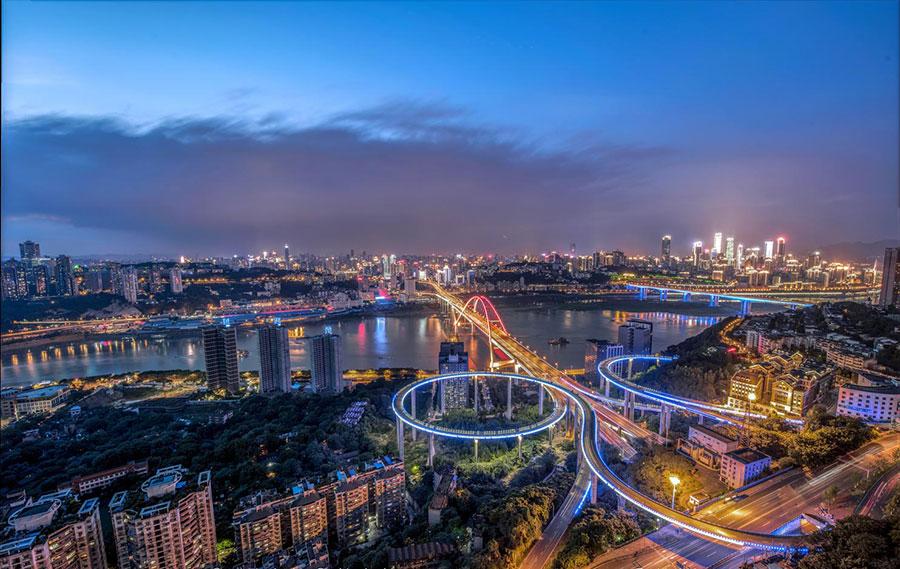 University student captures magical night view of Chongqing(5/12)