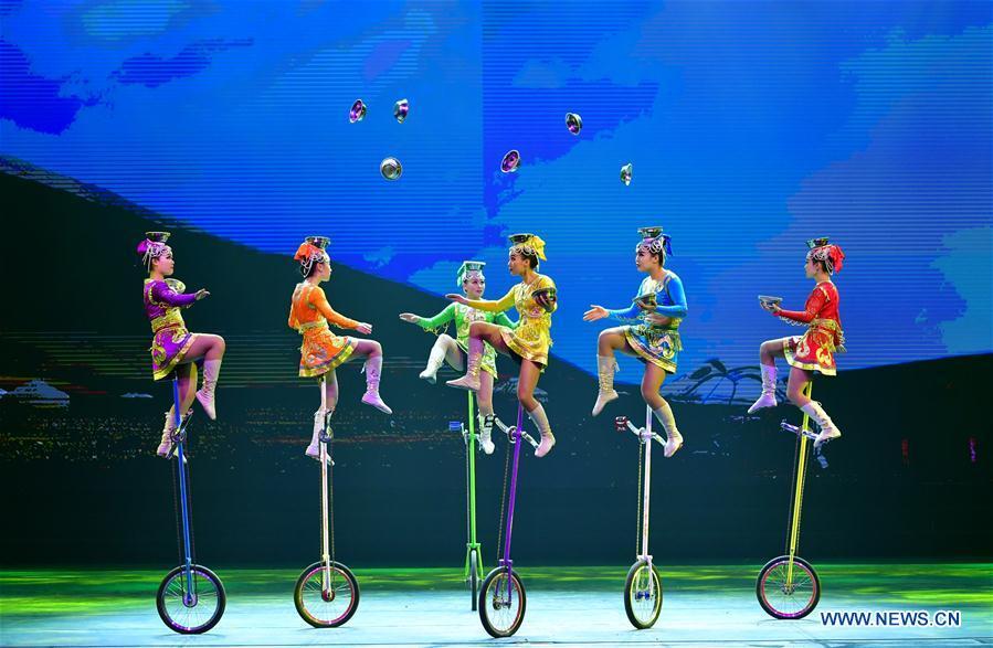 3rd Chinese acrobatics art festival held in central China's Henan (8/12)