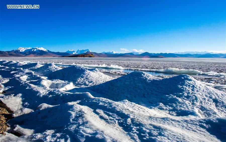 Scenery of plateau lake Puma Yumco in Tibet(3/7)