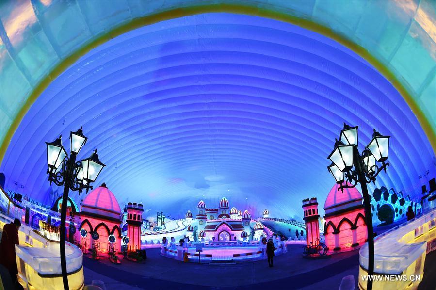 Ice-Snow World Theme Park opens in Harbin(9/9)