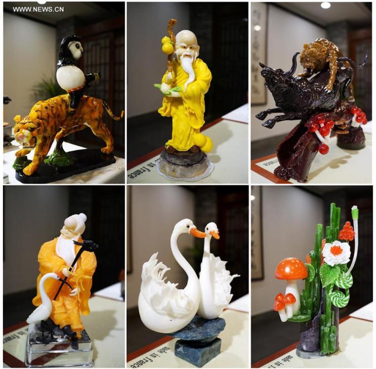 Vivid sugar figures adorn feast in NW China's Yinchuan(2/5)