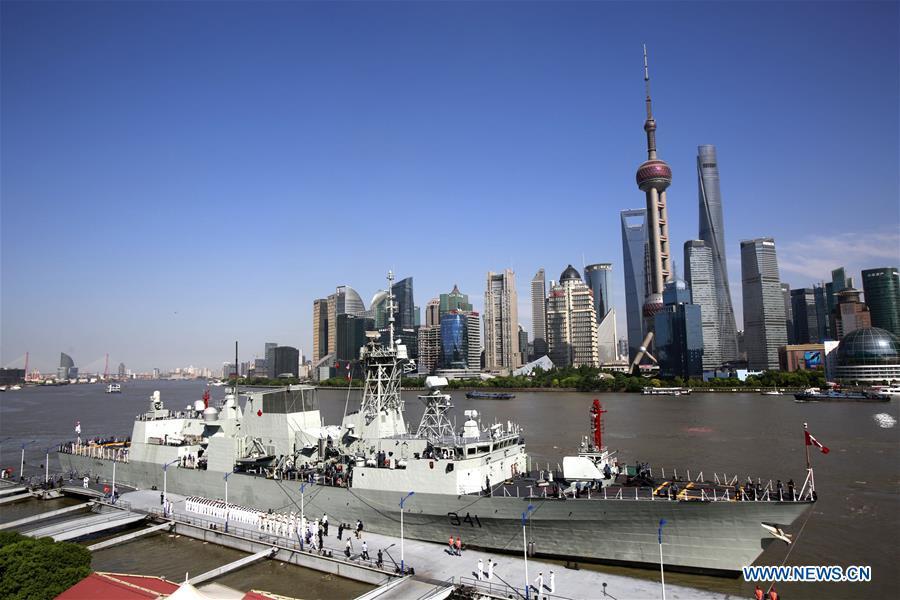Canadian naval ship HMCS Ottawa arrives in Shanghai for 7-day visit(3/9)