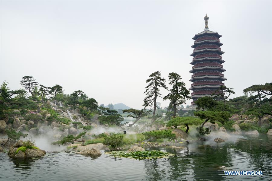 Aerial photos show scenery of Yanqi Island in Beijing(1/3)