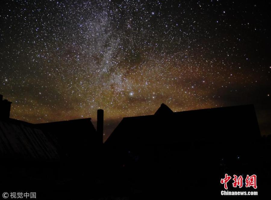Spectacular starry night in China's northernmost county Mohe(2/4)