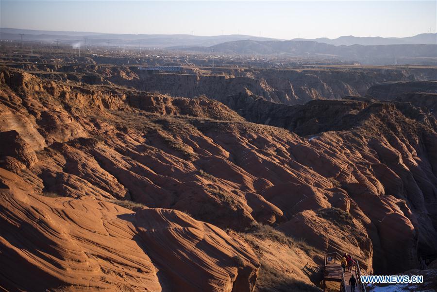 Longzhou Danxia landform in NW China(1/15)
