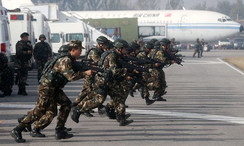 China's top anti-terror squad intensifies training
