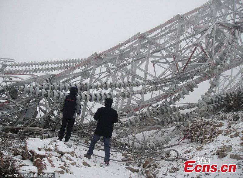 Severe weather topples electrical tower in Sichuan (1/4) - Headlines ...