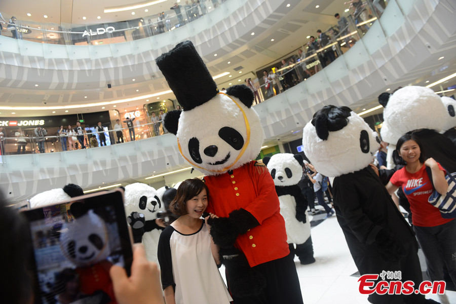 'Panda' flash mob hits shopping mall in Chengdu (6/6) - Headlines ...