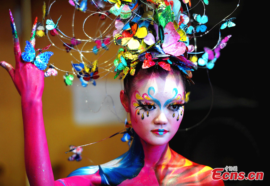 Body-painting show staged in Wuhan, C China (1/10) - Headlines ...