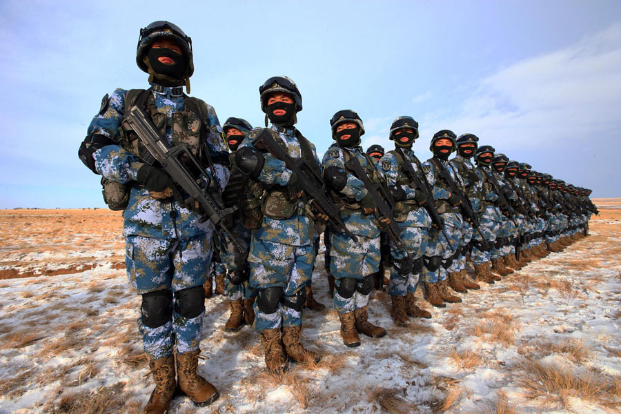 Chinese marines train in deep freeze (1/7) - Headlines, features, photo ...