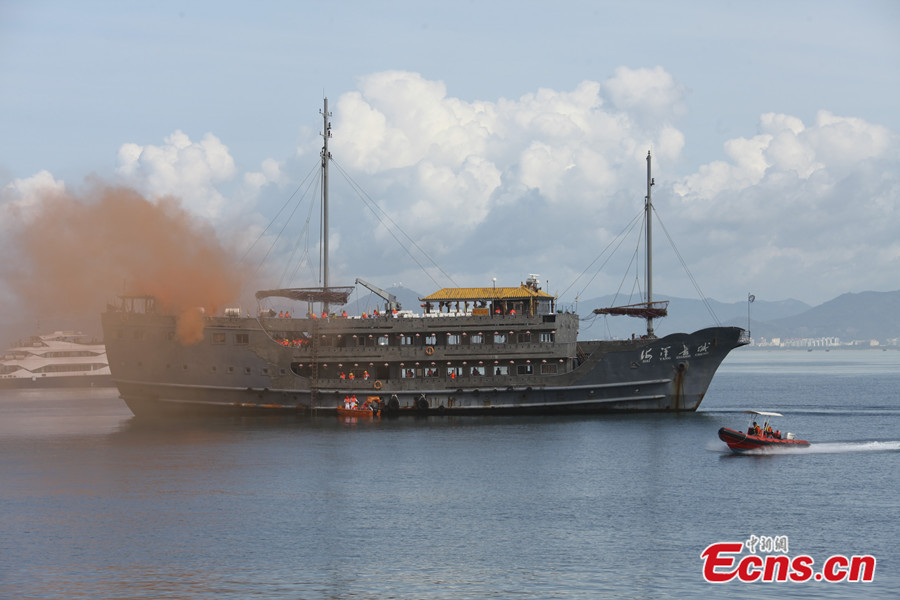 Hainan conducts first large ferry fire drill (4/6) - Headlines ...
